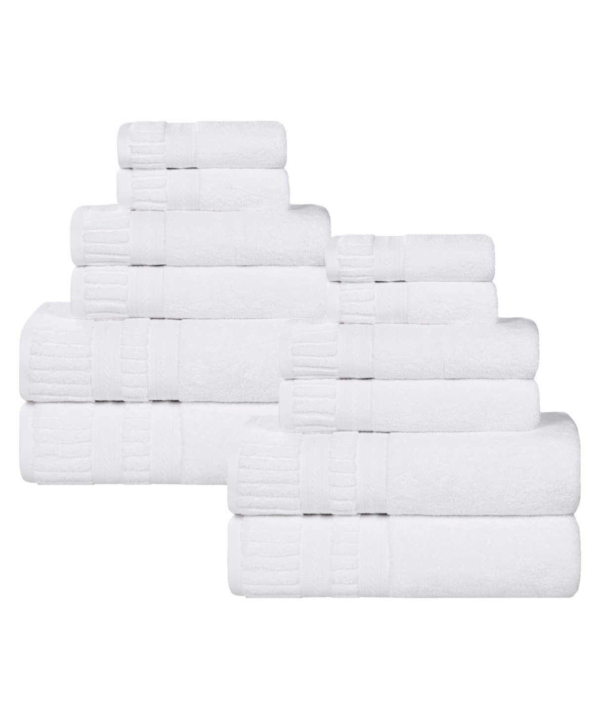 Click here for Superior Venice Cotton 12-Piece Towel Set - White prices