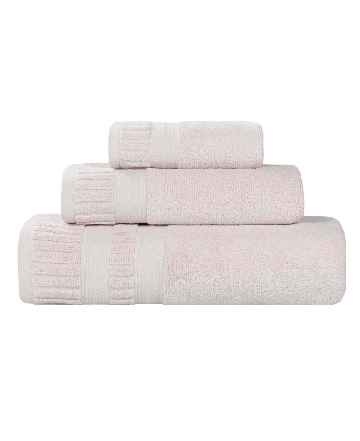 Click here for Superior Venice Cotton 3-Piece Towel Set - Silver prices