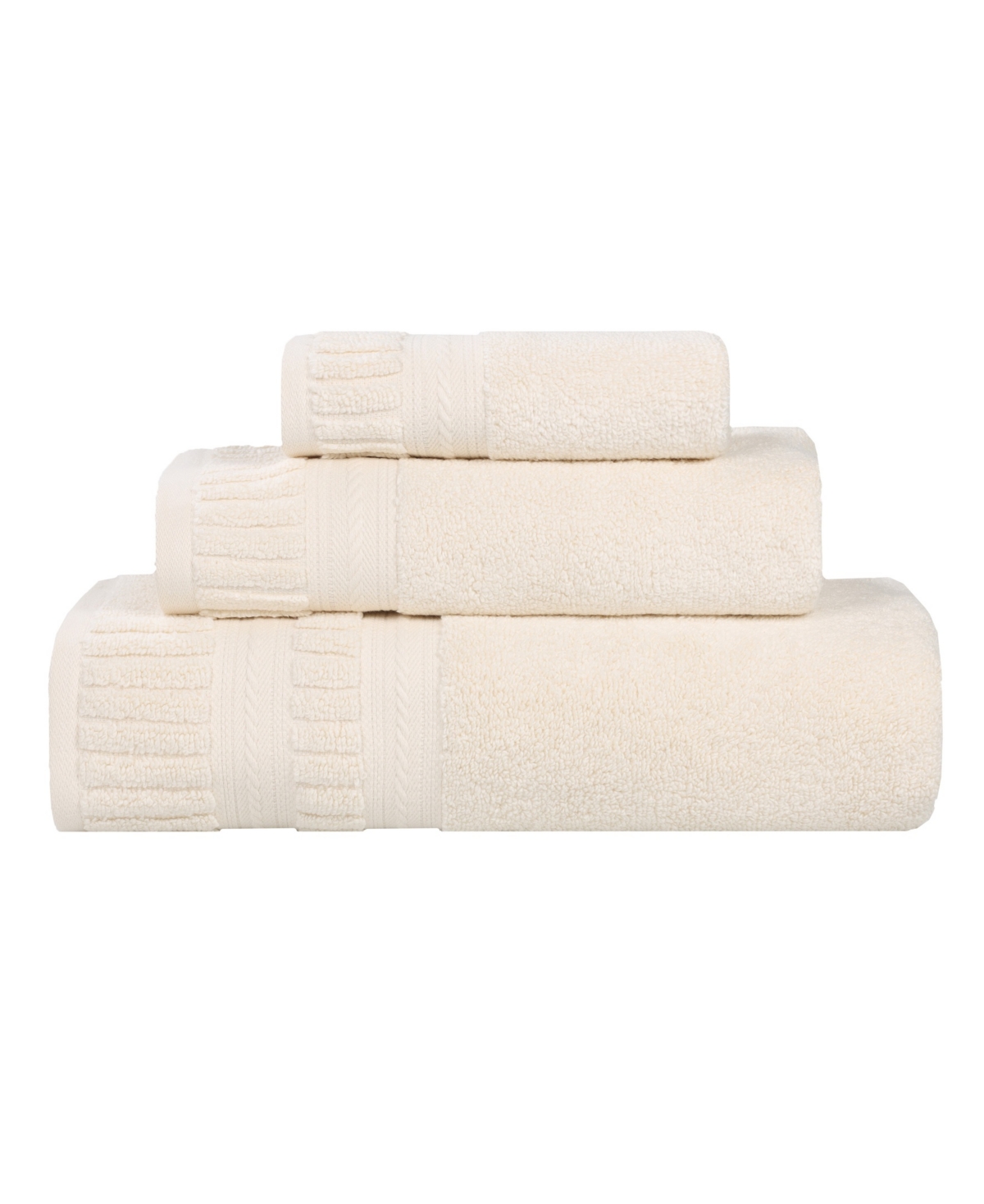 Click here for Superior Venice Cotton 3-Piece Towel Set - Ivory prices