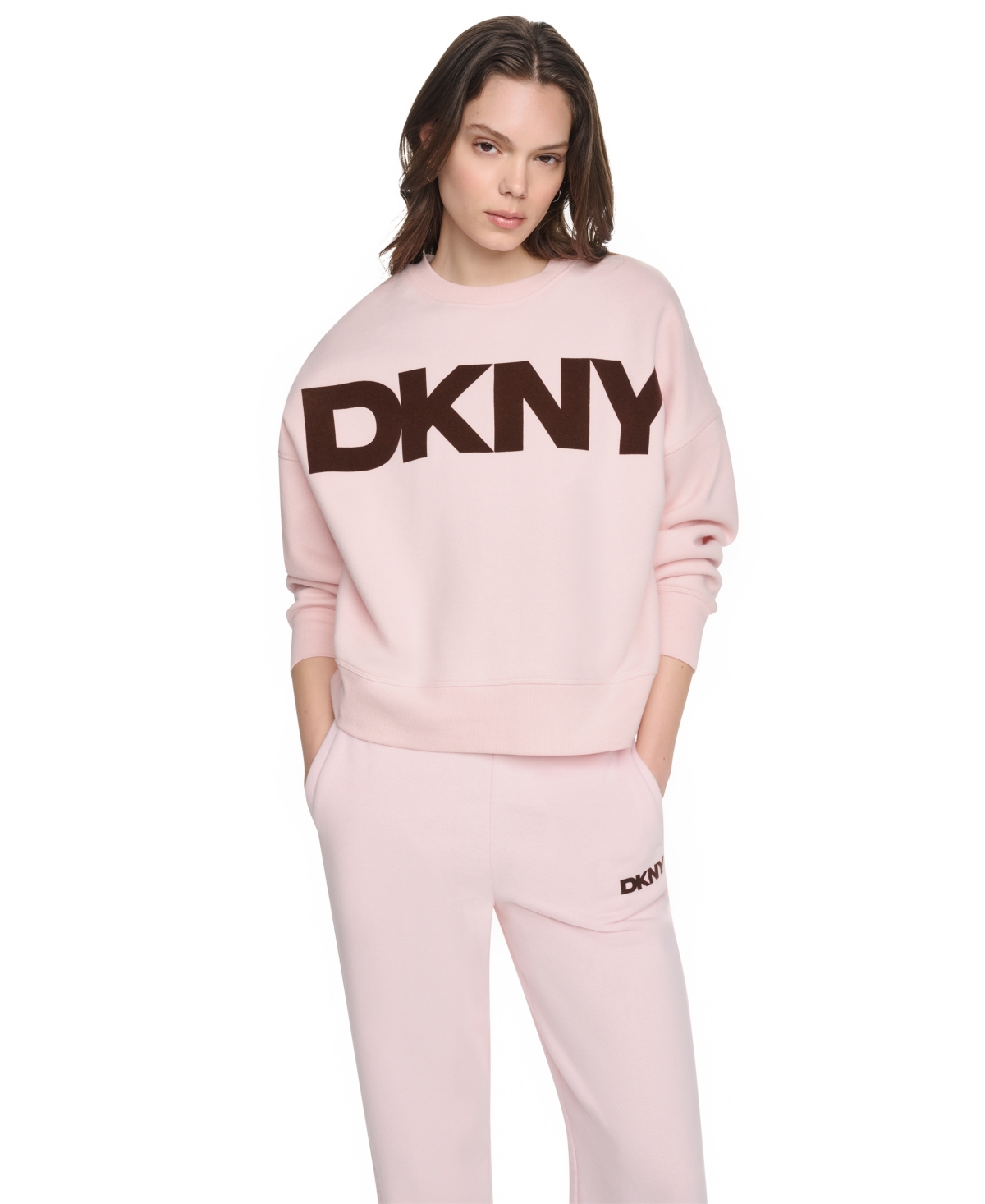 Click here for Dkny Sport Womens Oversized Graphic Blouson-Sleeve... prices