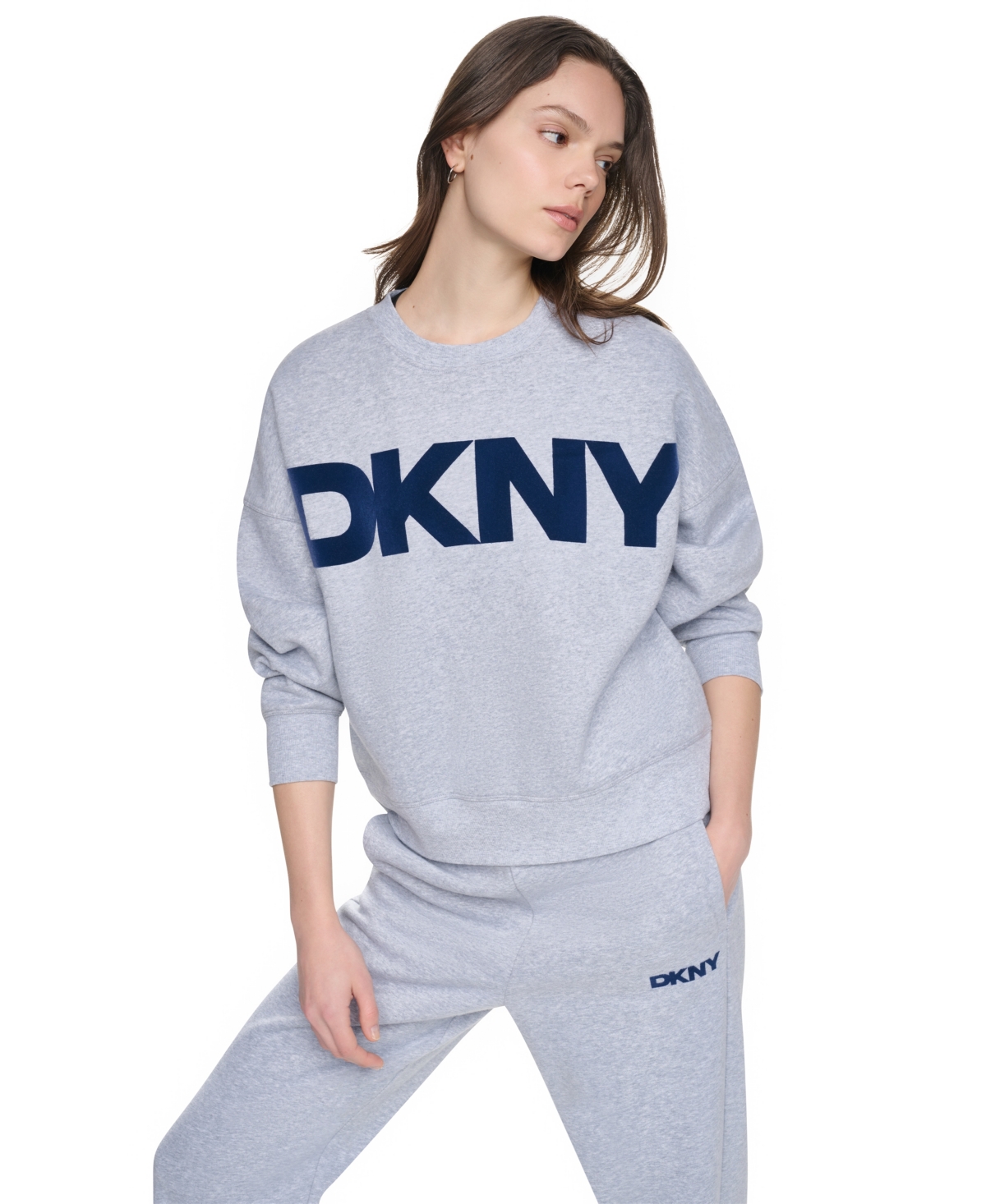 Click here for Dkny Sport Womens Oversized Graphic Blouson-Sleeve... prices