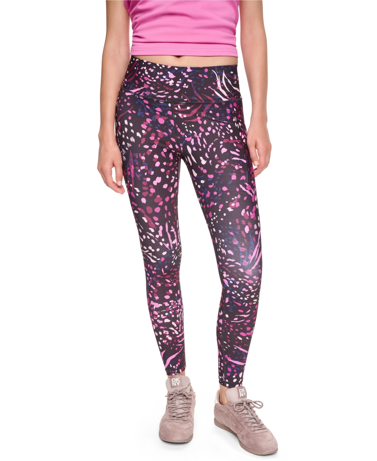 Click here for Dkny Sport Womens High-Waist 7/8 Leggings with Flo... prices