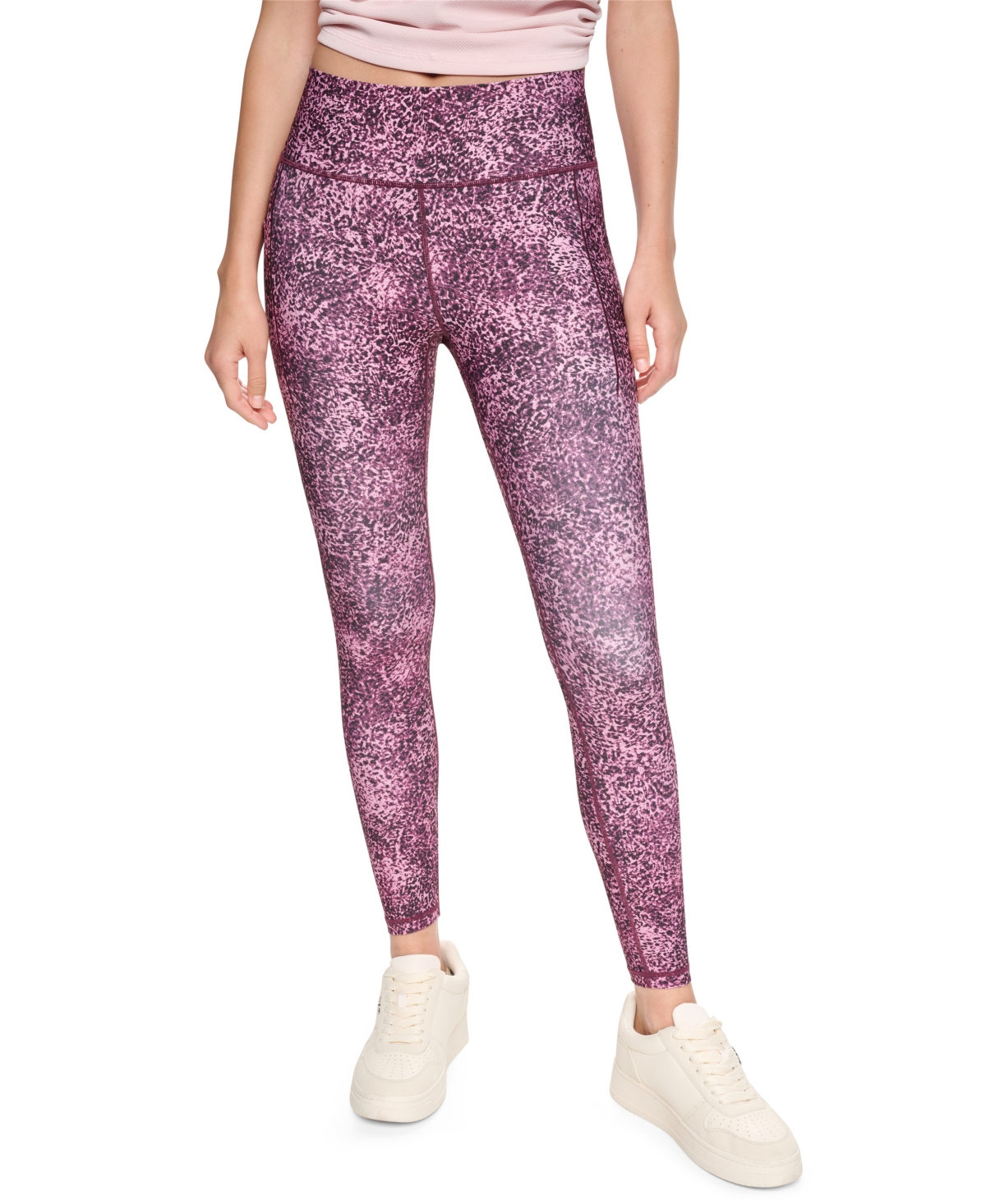 Click here for Dkny Sport Womens High-Waist 7/8 Leggings with Flo... prices
