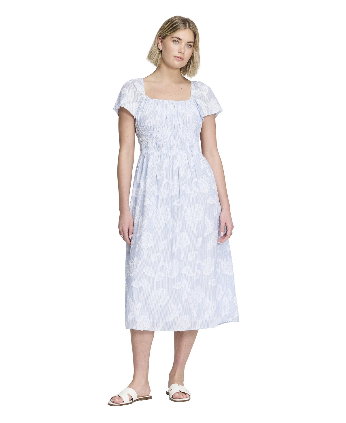 Click here for Finery London Womens Maia Elasticated Waist Midi D... prices