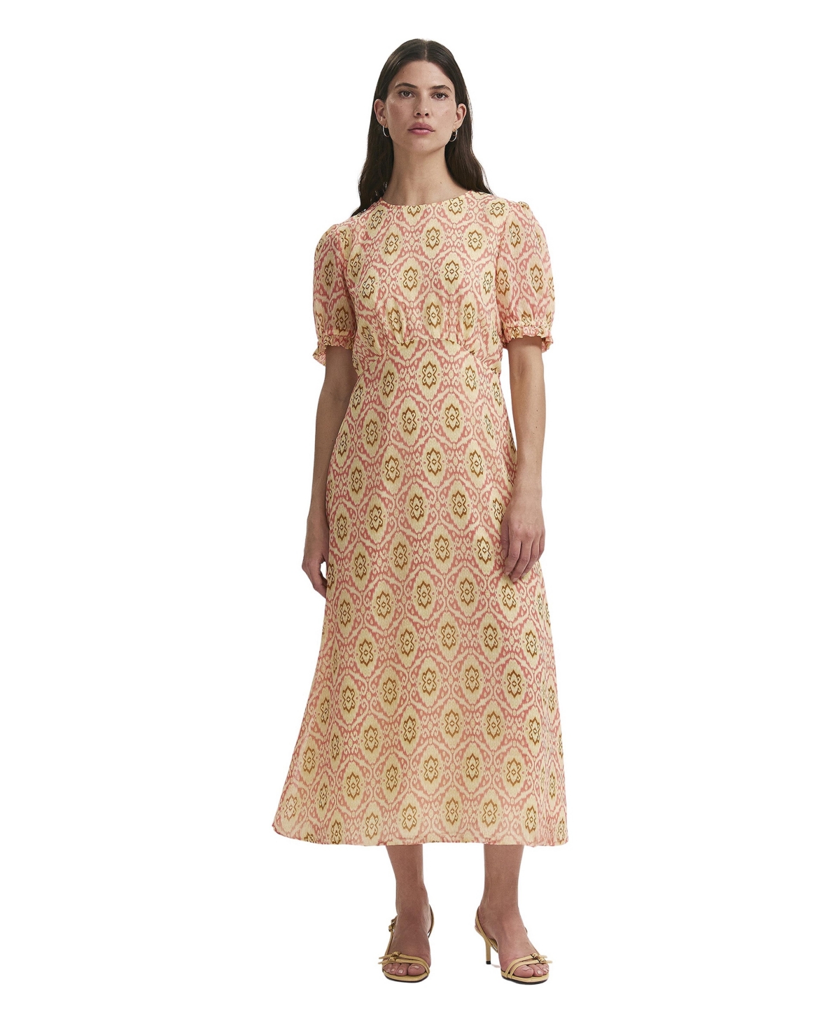 Click here for Finery London Womens Mela Printed Midi Tea Dress -... prices