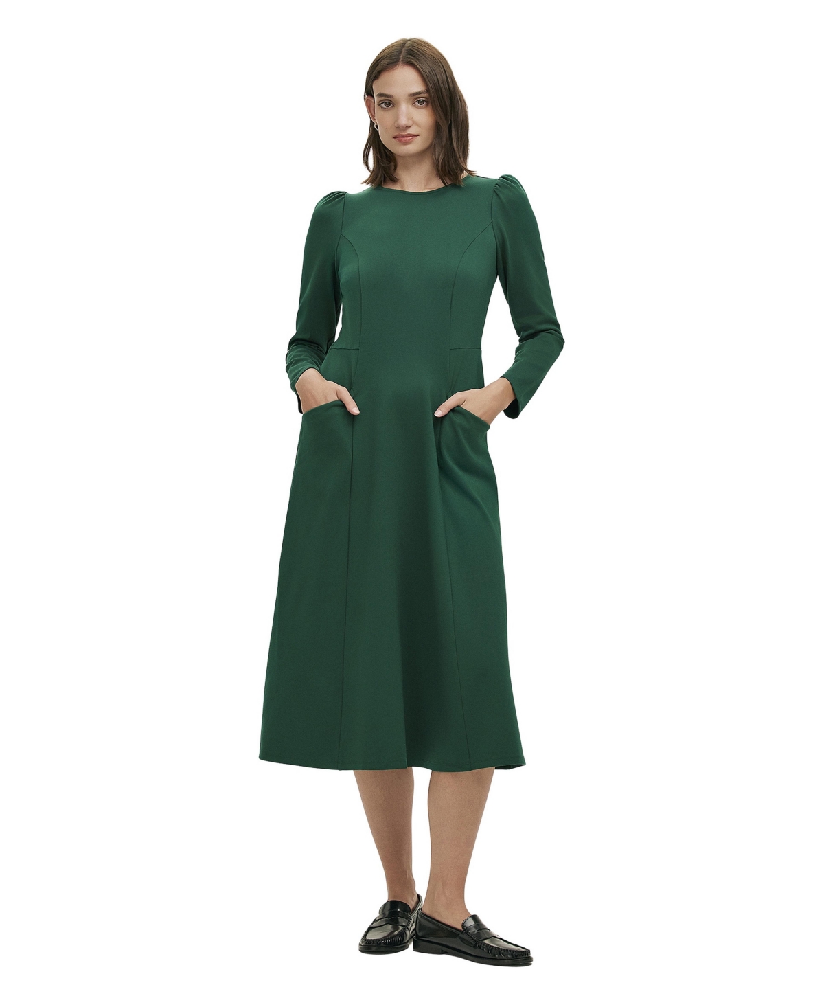 Click here for Finery London Womens Felice Ponte Jersey Midi Dres... prices