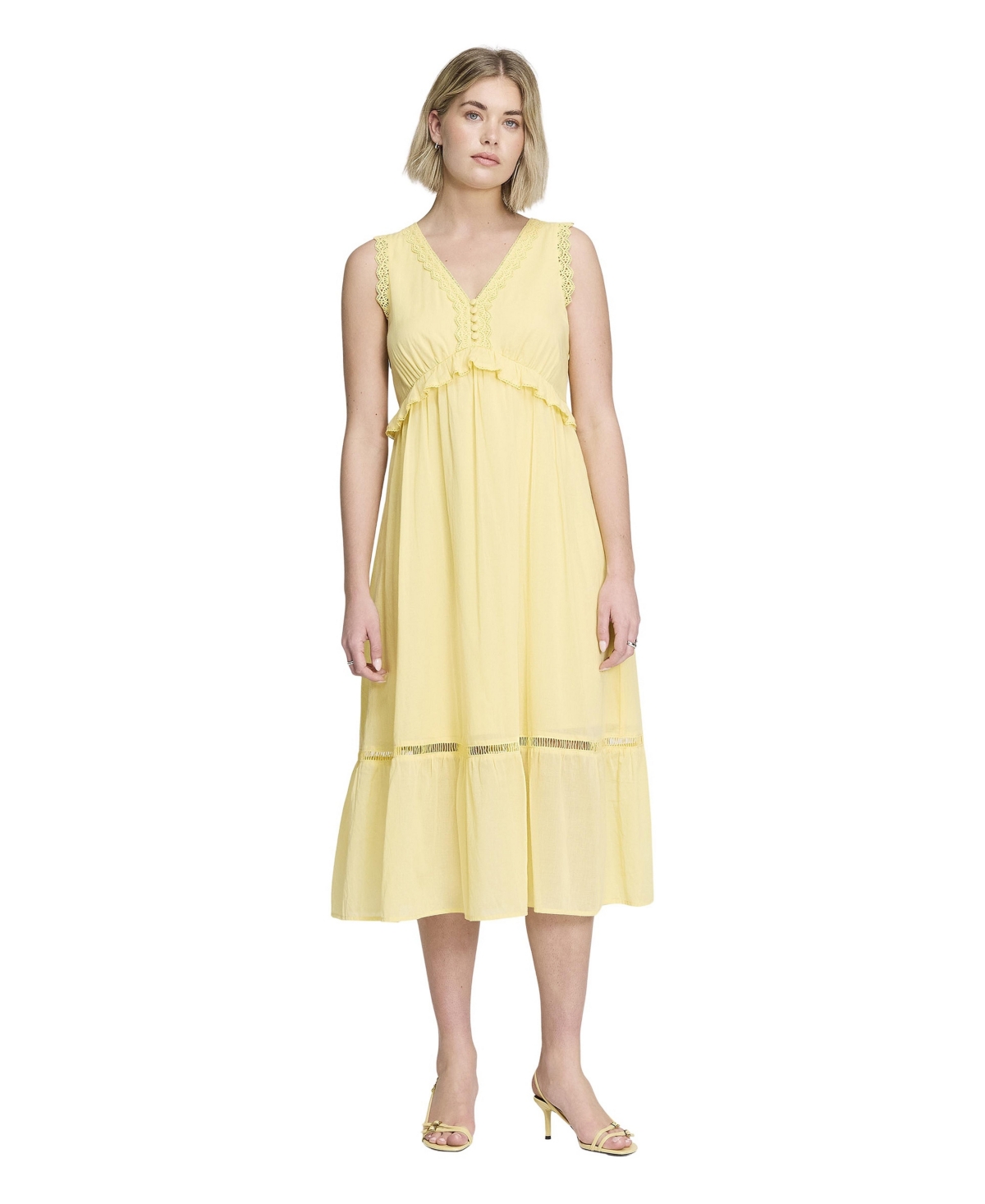 Click here for Finery London Womens Myriam Sleeveless Cotton Midi... prices
