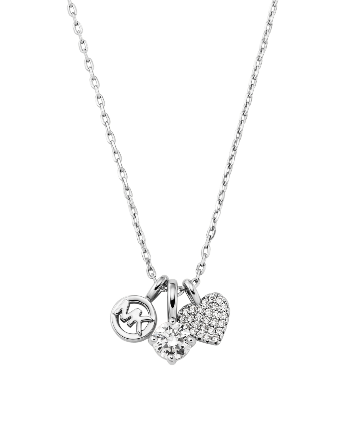 Click here for Michael Michael Kors Charm Necklace - Silver prices