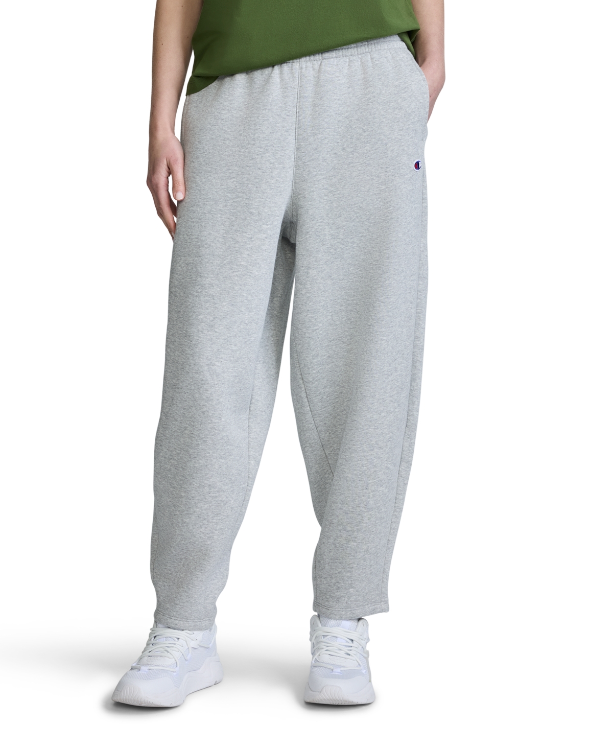 Click here for Champion Womens Barrel-Leg Fleece Pant - Oxford Gr... prices