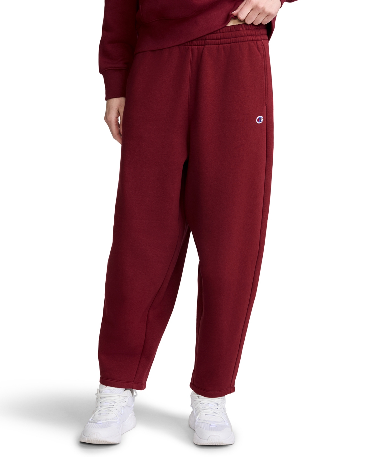 Click here for Champion Womens Barrel-Leg Fleece Pant - Cabernet prices