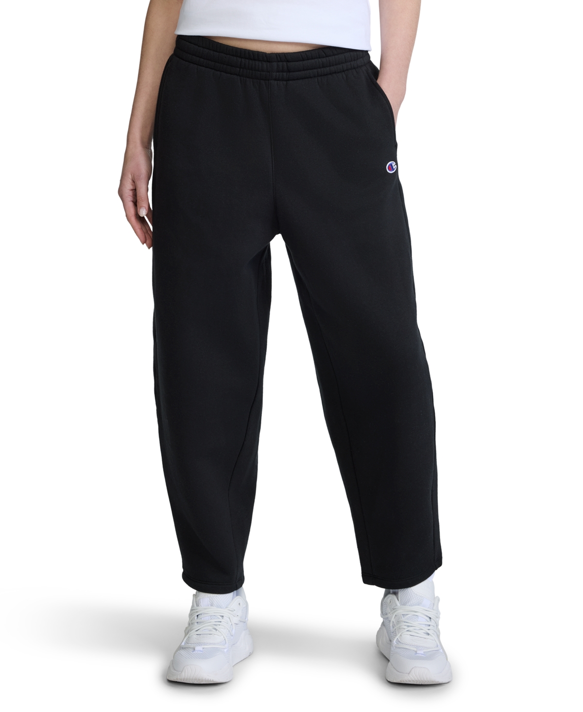 Click here for Champion Womens Barrel-Leg Fleece Pant - Black prices