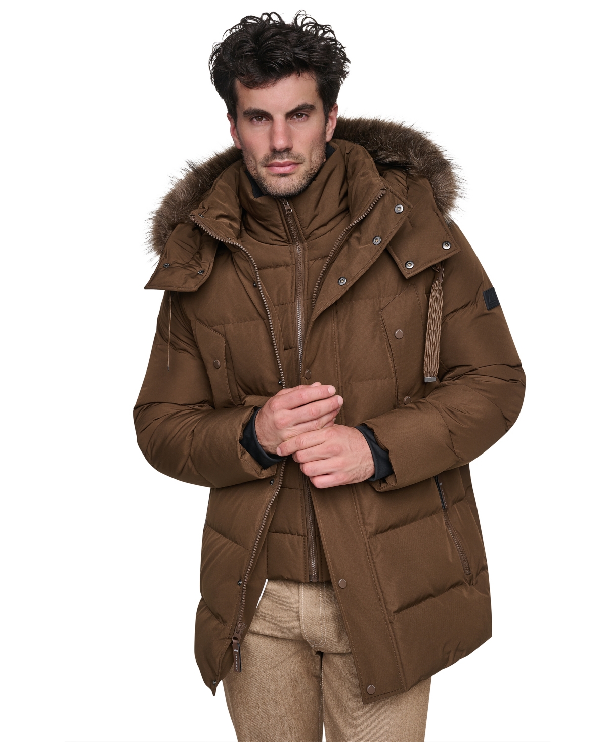 Click here for Marc New York Mens Gattaca Hooded Down-Filled Park... prices