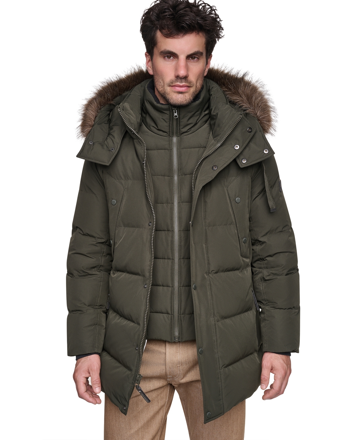 Click here for Marc New York Mens Gattaca Hooded Down-Filled Park... prices