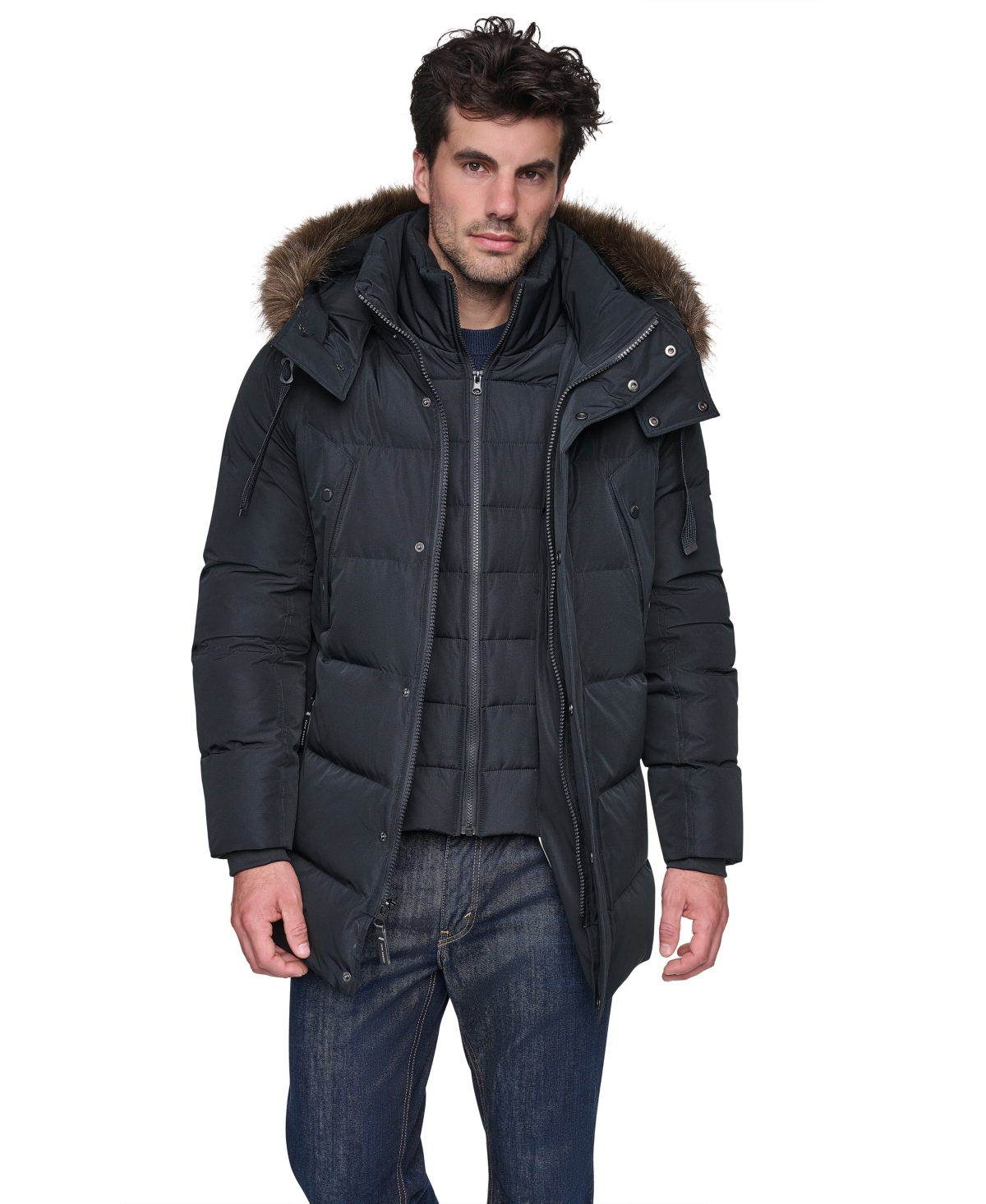 Click here for Marc New York Mens Gattaca Hooded Down-Filled Park... prices