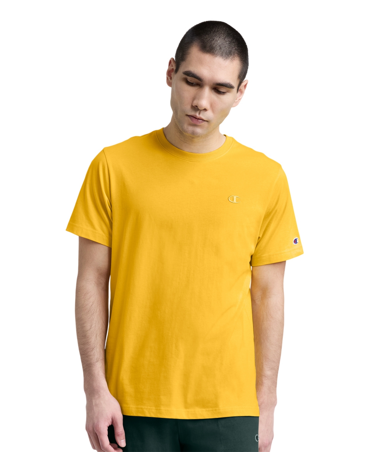 Click here for Champion Mens Cotton Jersey T-Shirt - Lemon Curry prices