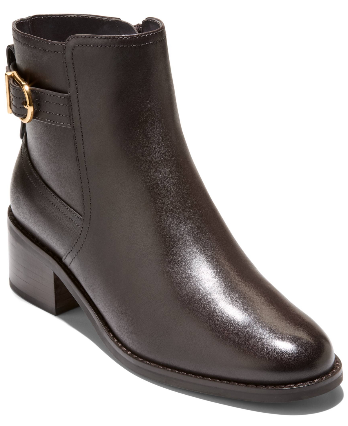 Click here for Cole Haan Womens Haddie Full-Zip Buckle Ankle Boot... prices