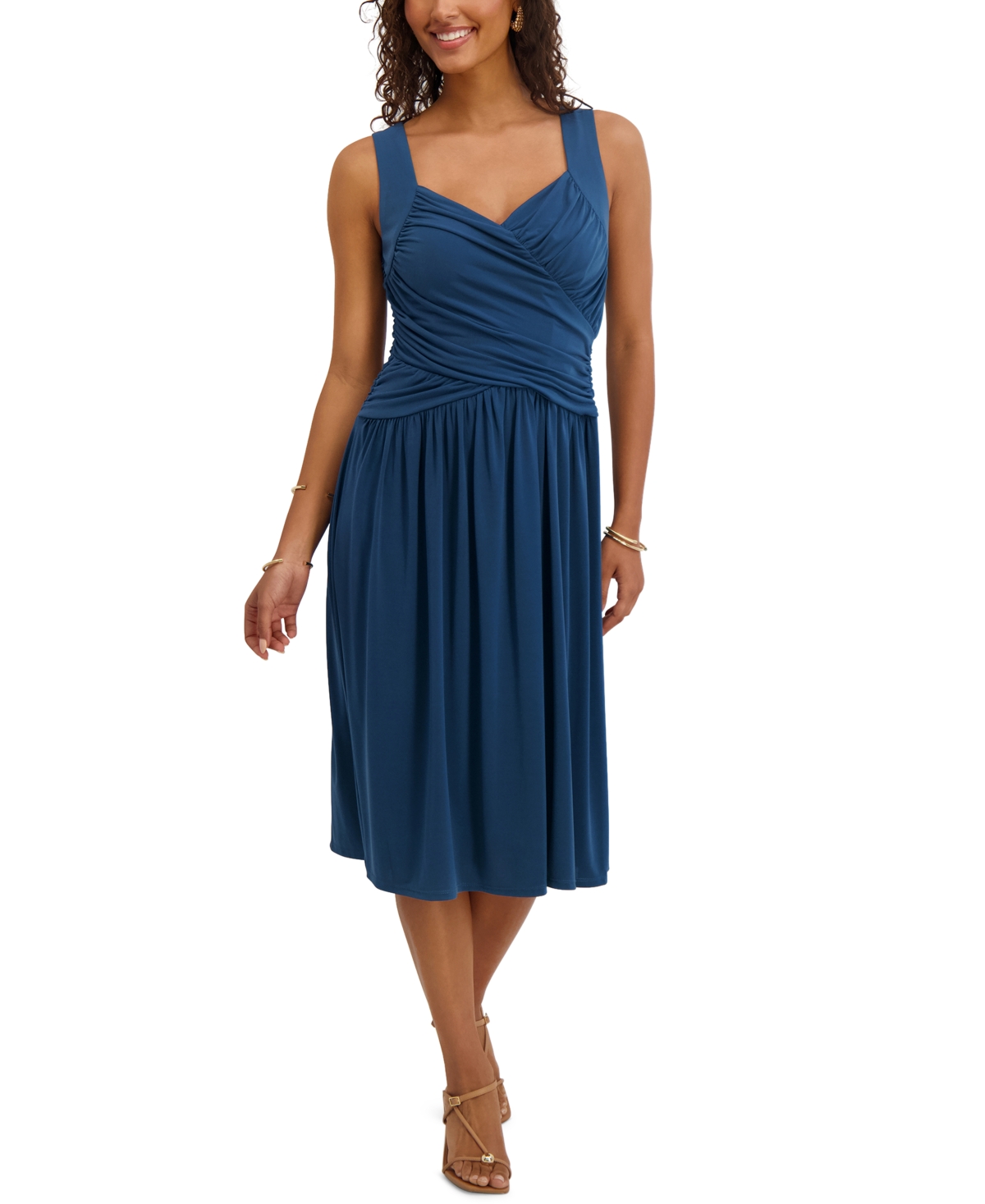 Click here for Kensie Womens Sweetheart A-Line Dress - Teal prices