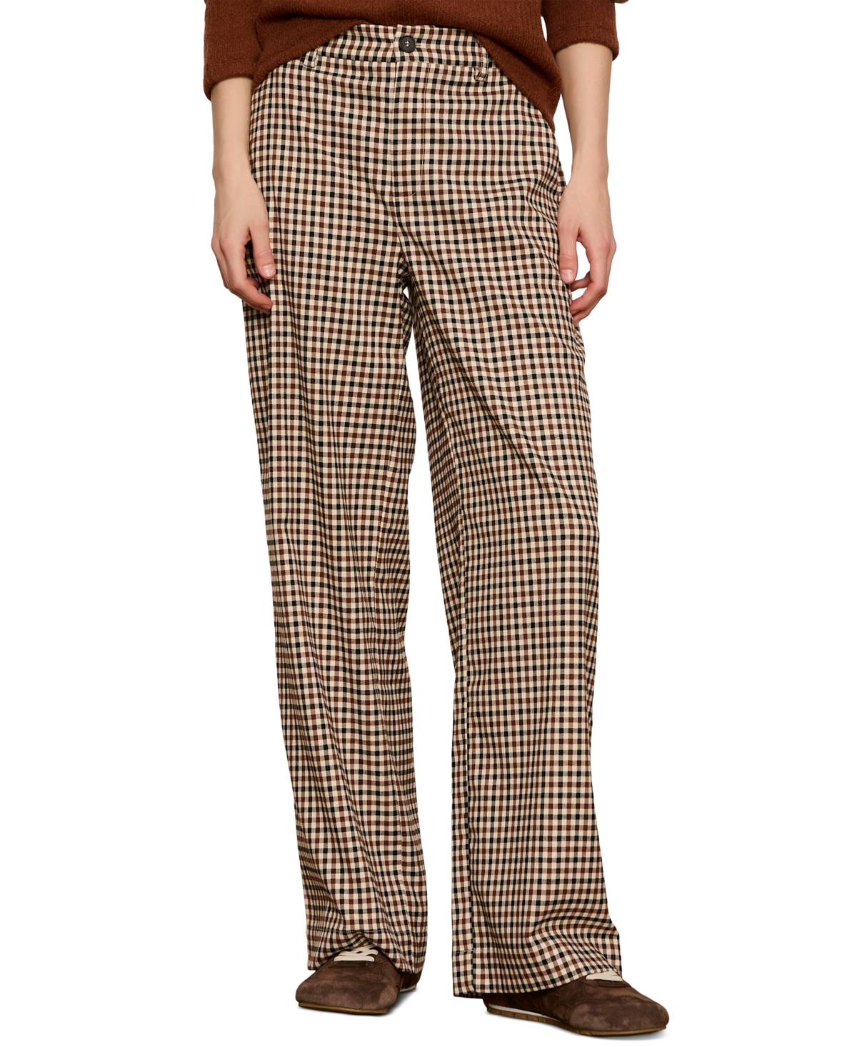 Click here for Sanctuary Womens Eloise Mid-Rise Wide-Leg Trouser... prices
