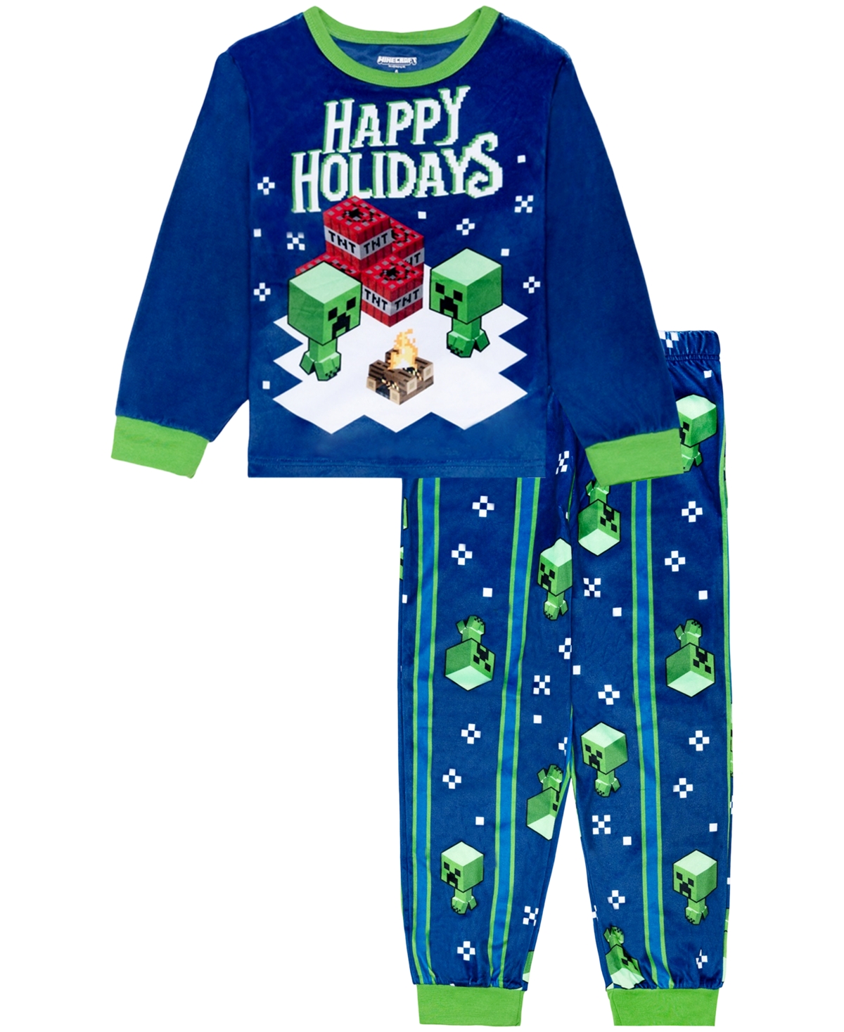 Click here for Ame Boys 6-12 Minecraft Holiday Pajama  2-Piece Se... prices