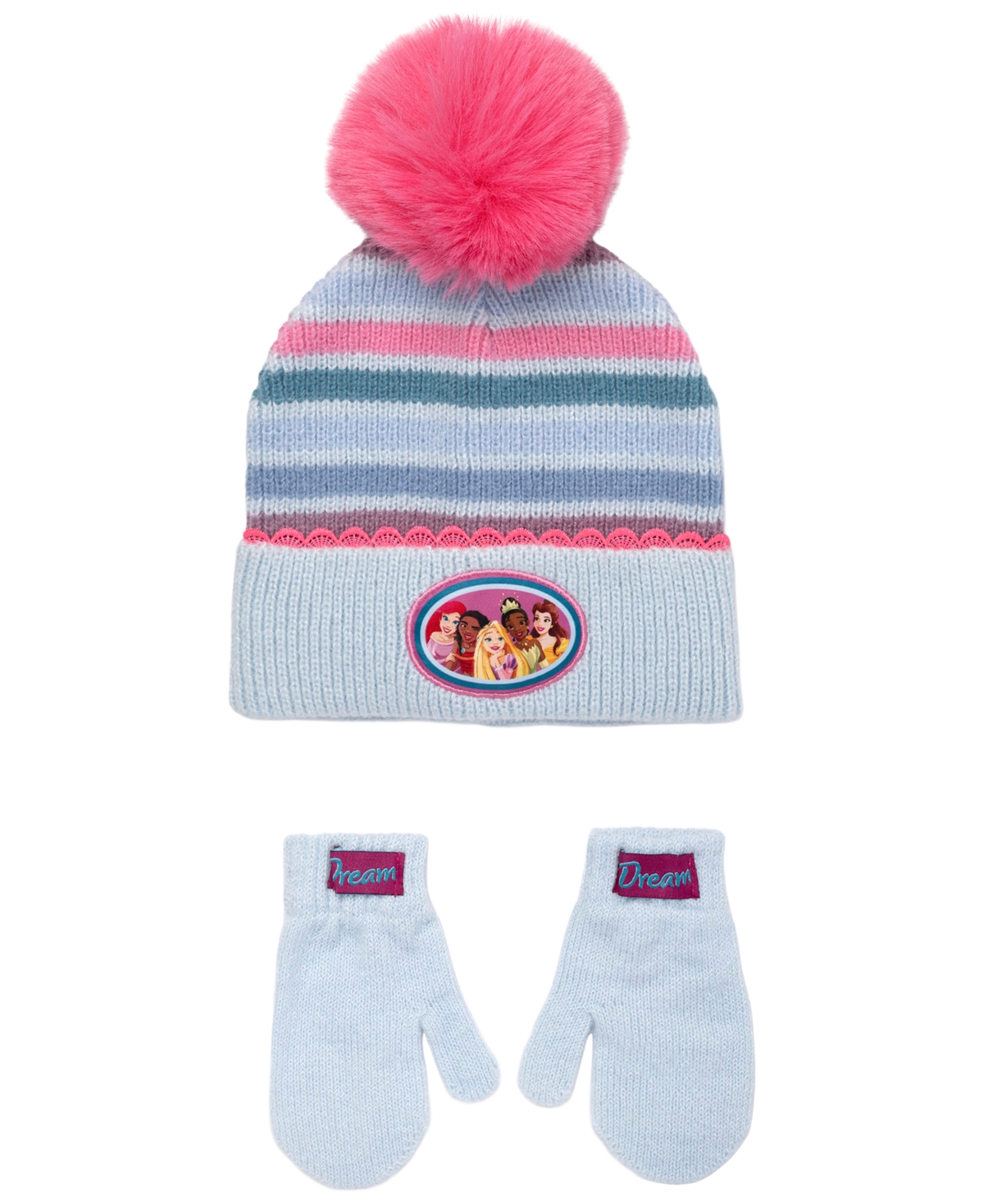 Click here for Disney Toddler Girls Princes Beanie Hat and Mitten... prices