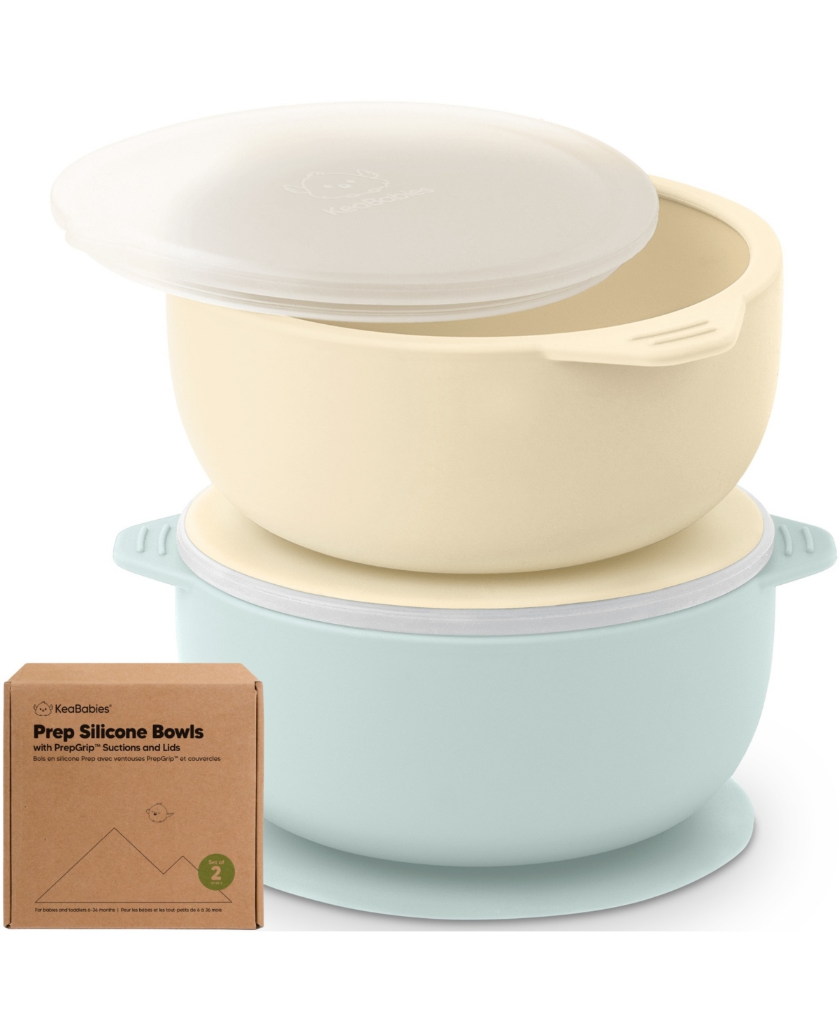 Click here for KeaBabies 2-Pack Prep Baby Bowls with Suctions & L... prices