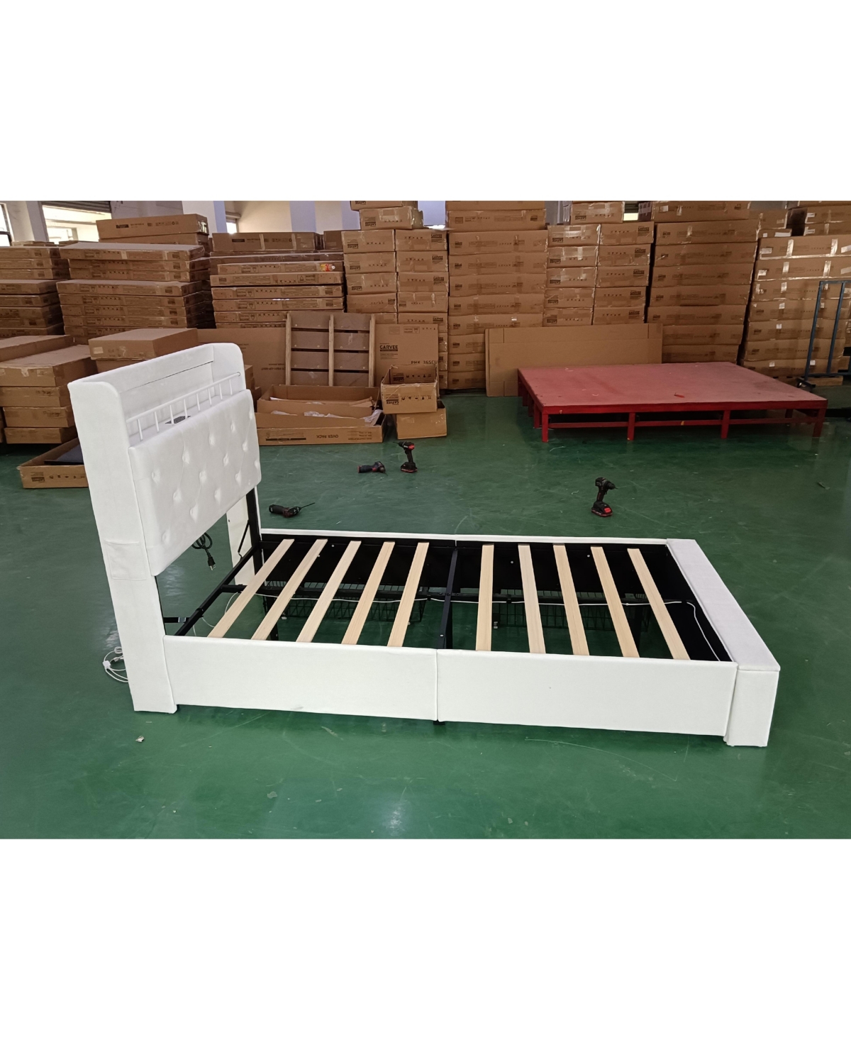 Click here for Gaomon Upholstered Platform Bed Frame With Tufted... prices