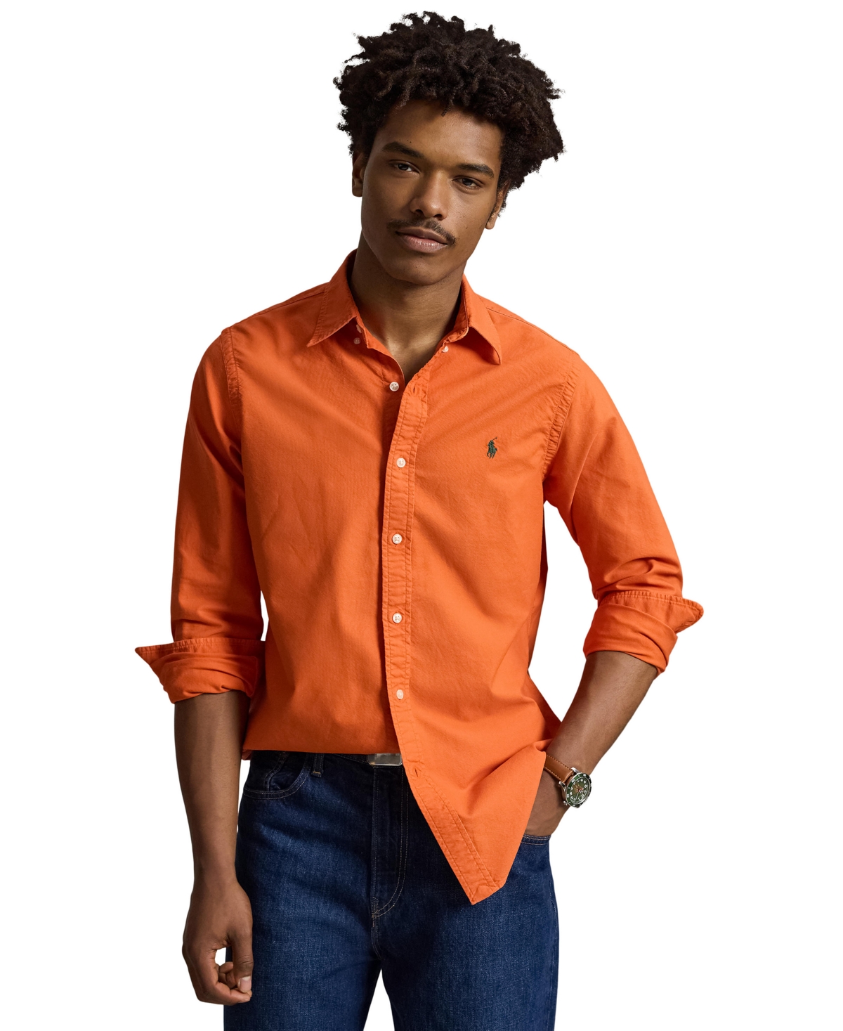 Click here for Polo Ralph Lauren Mens Garment-Dyed Oxford Shirt -... prices