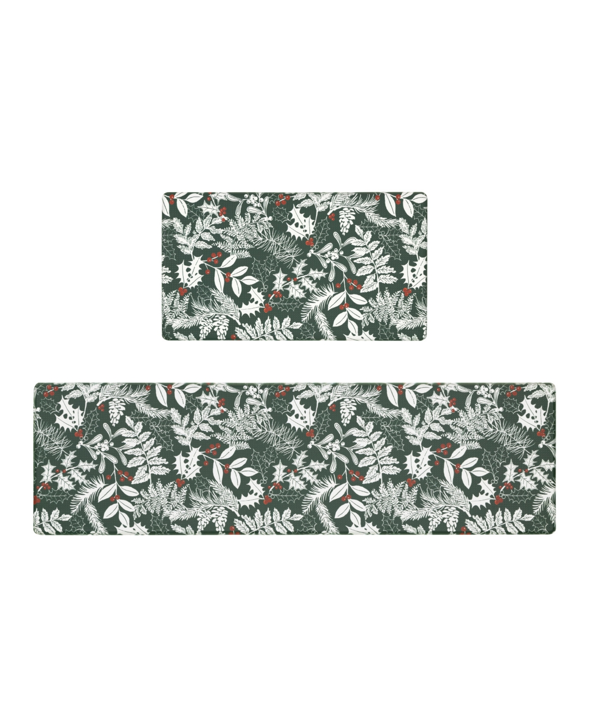 Click here for Laura Ashley Christmas Holly Leaves Non-Slip 2-Pie... prices