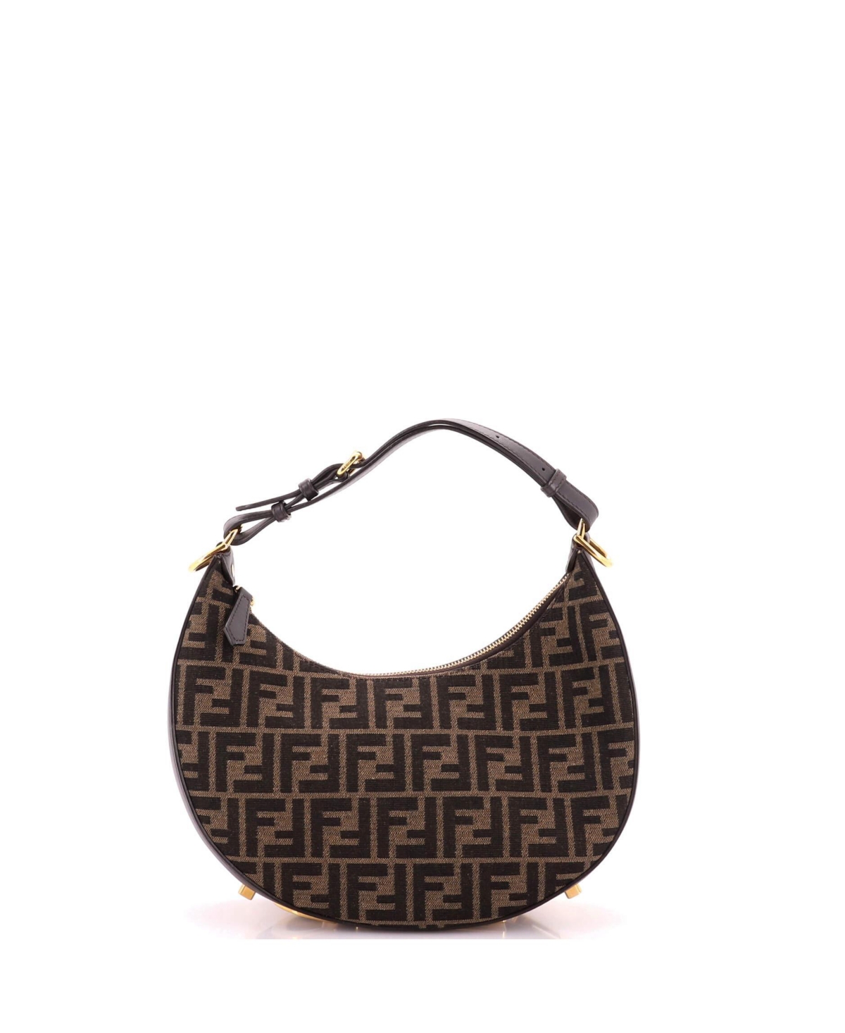 Click here for Pre-Owned Fendi Small Fendigraphy Bag Zucca Canvas... prices