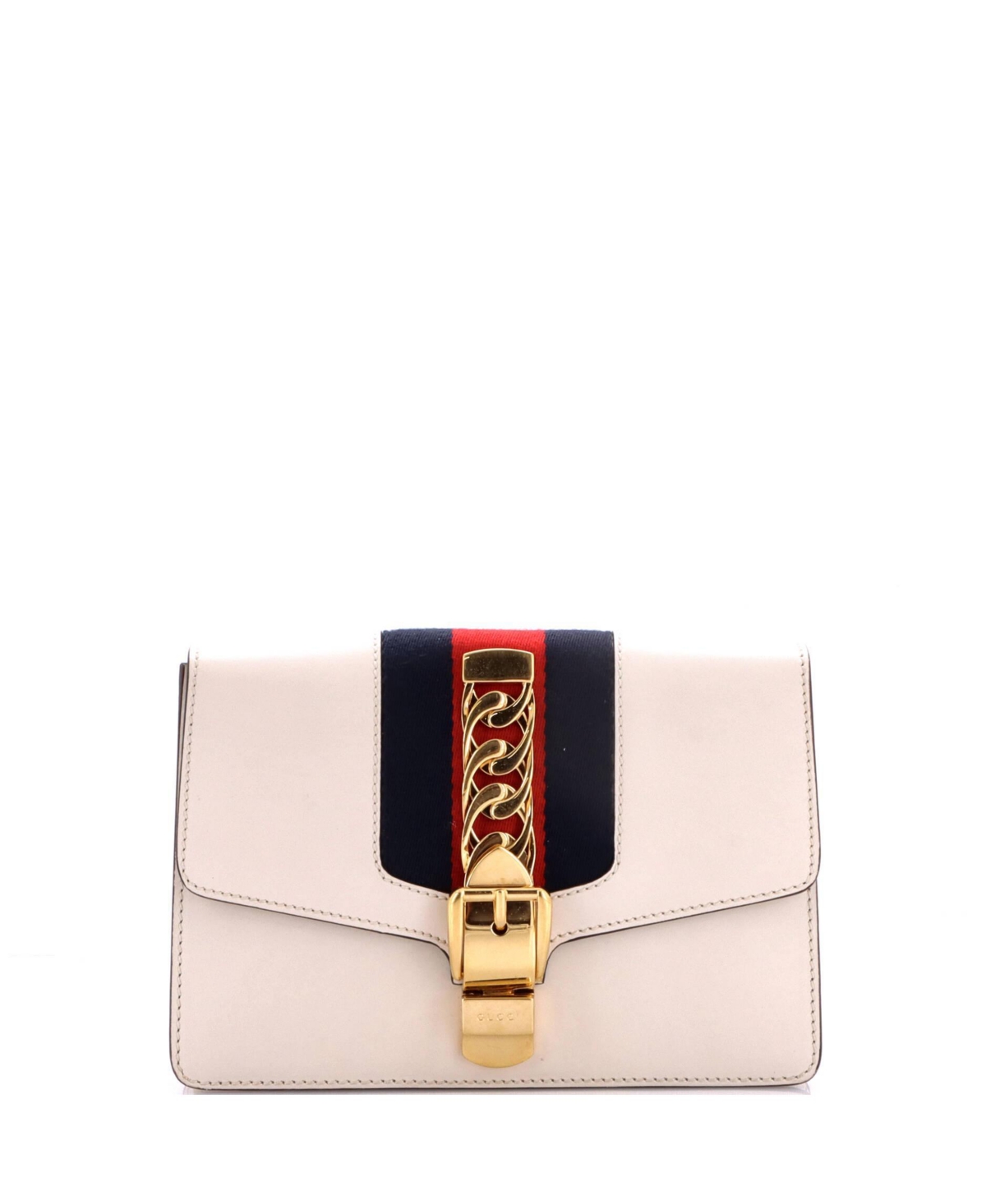Click here for Pre-Owned Gucci Sylvie Belt Bag Leather - White prices