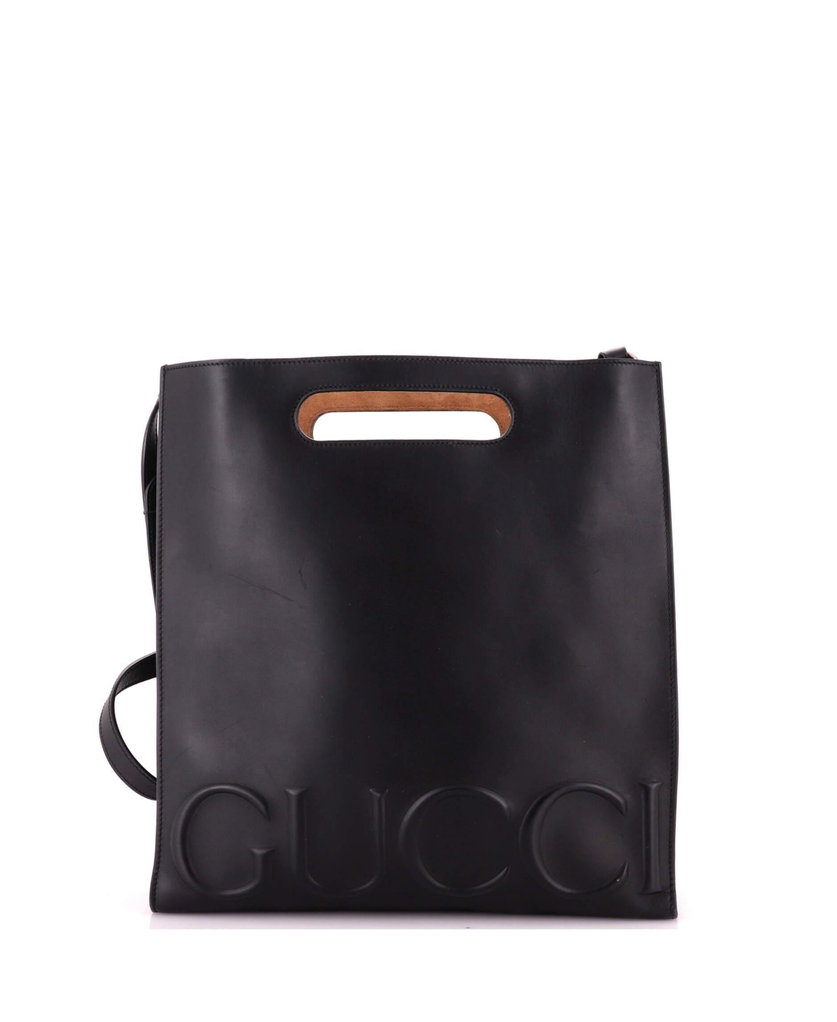 Click here for Pre-Owned Gucci Large Xl Tote Leather - Black prices