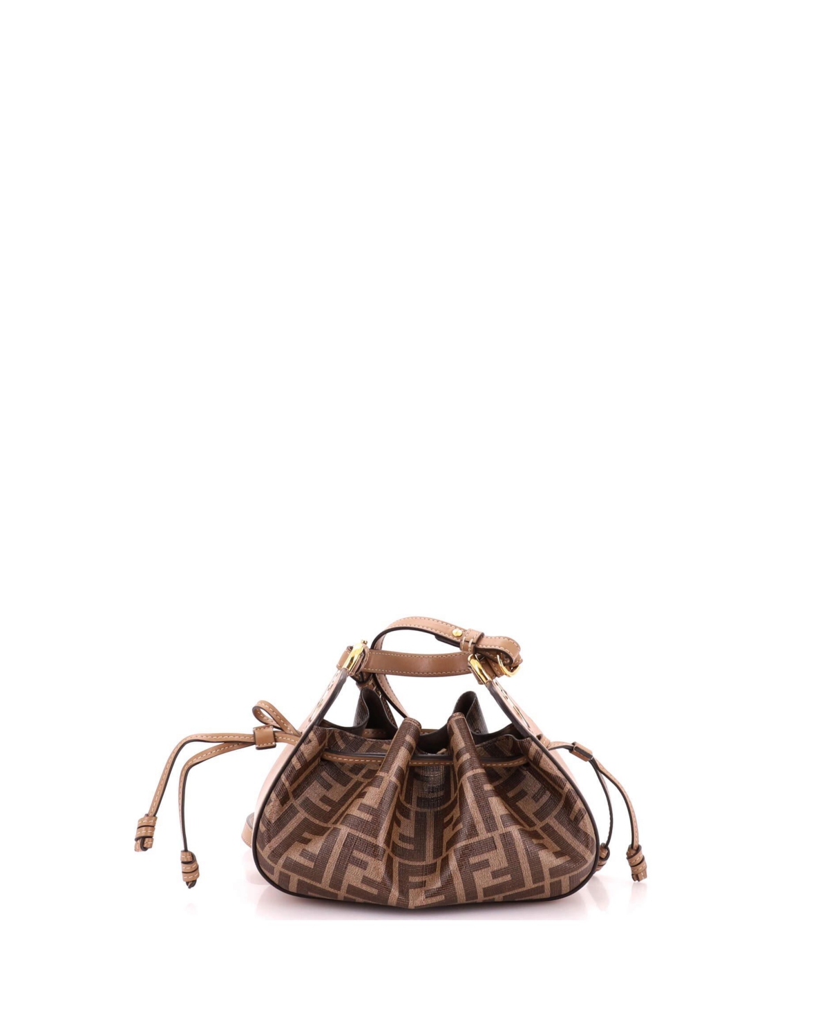 Click here for Pre-Owned Fendi Mini Pomodorino Bucket Bag Zucca C... prices