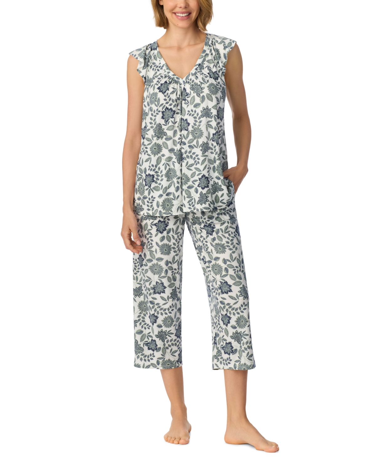 Click here for Ellen Tracy Womens Flutter Raglan Sleeve Top with... prices