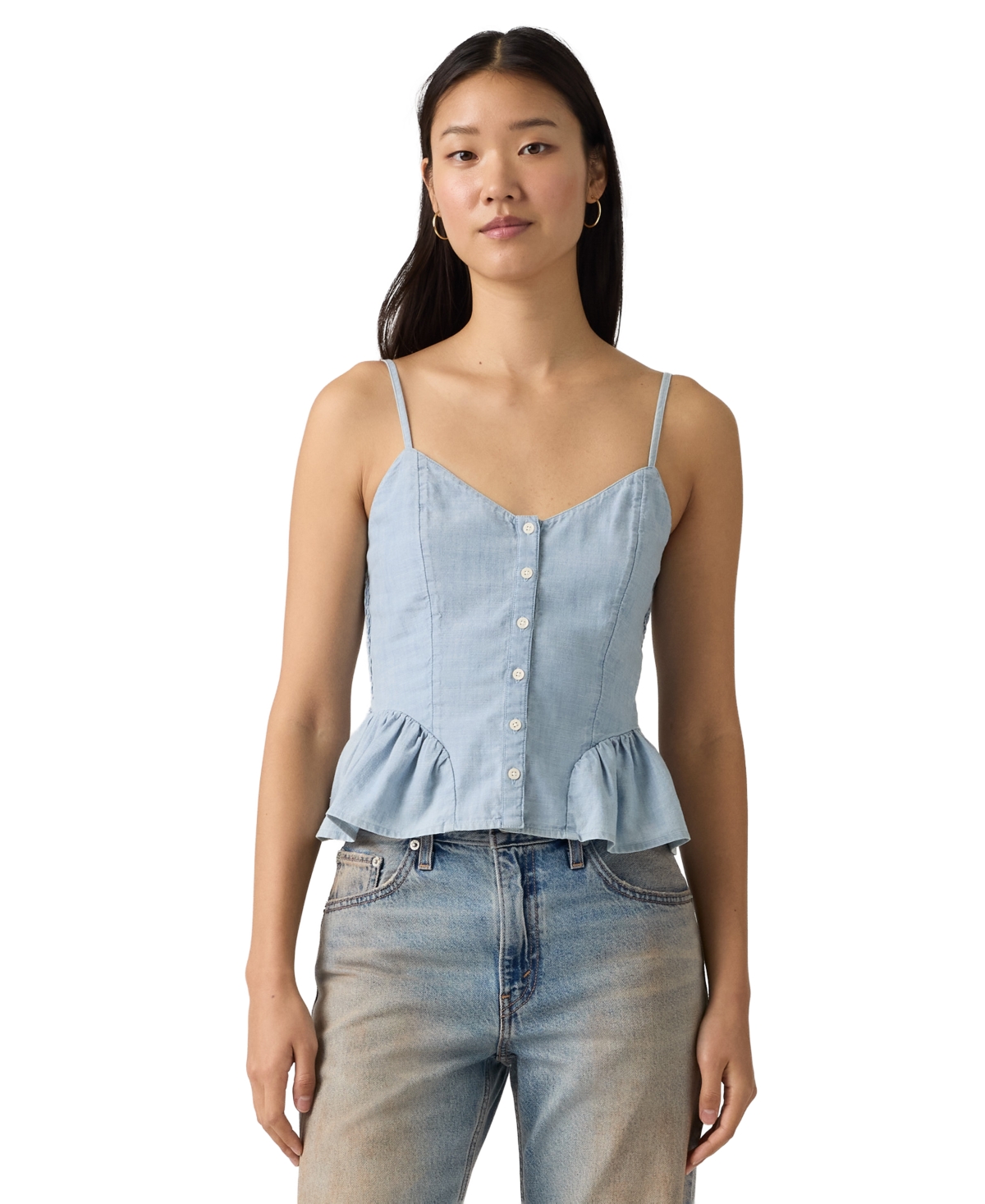 Click here for Levis Womens Monet Floral Sleeveless Blouse - Soft... prices