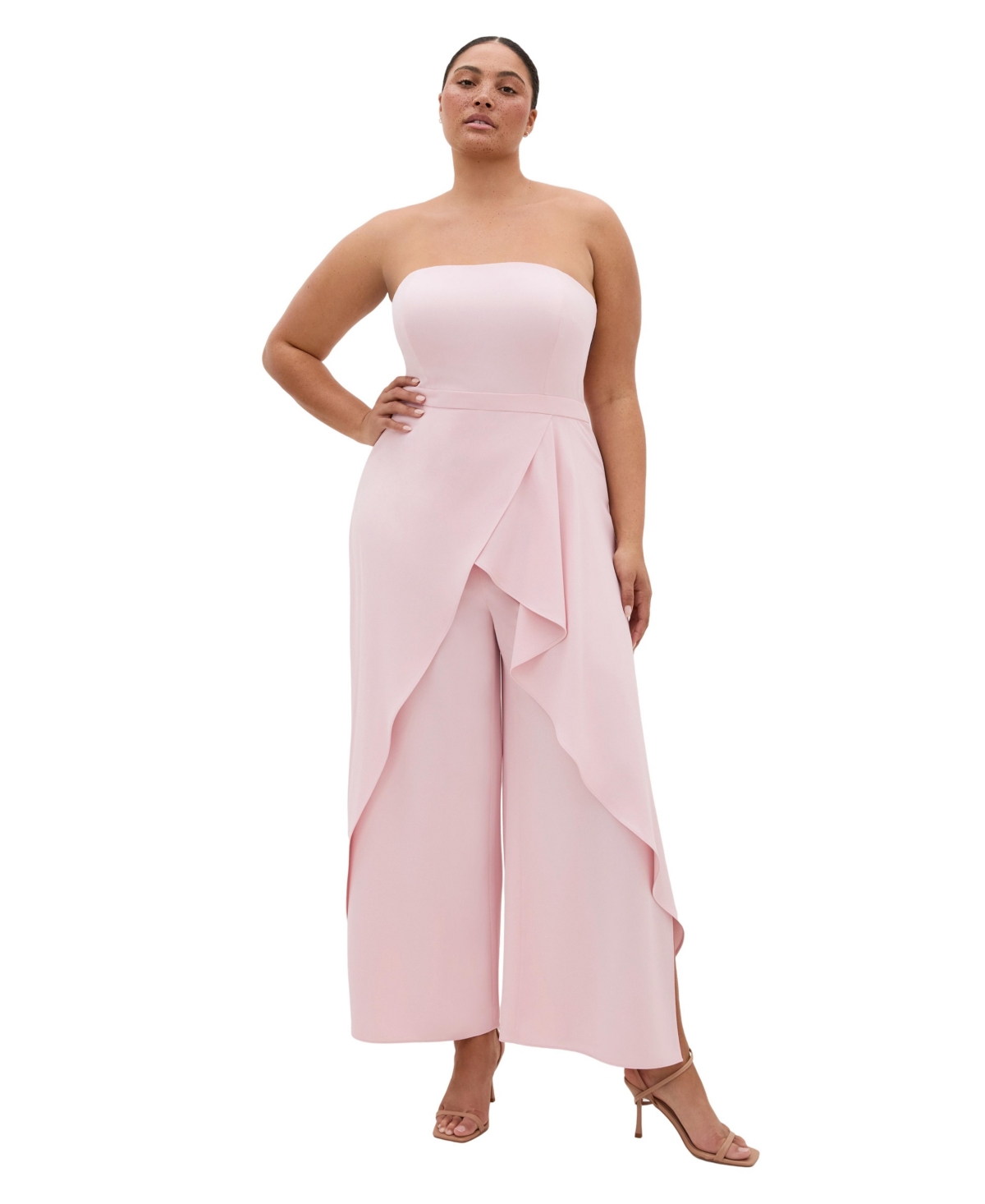Click here for City Chic Womens Attract Strapless Jumpsuit - Heav... prices
