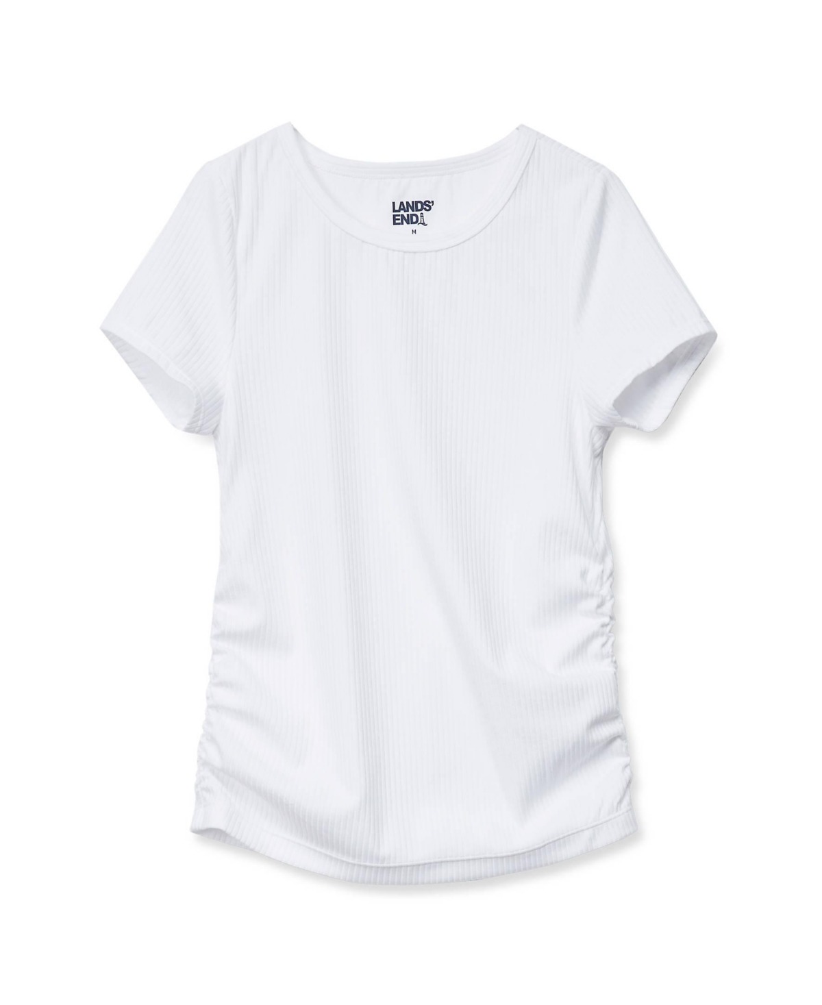 Click here for Lands End Girls Short Sleeve Active Ribbed Tee - W... prices