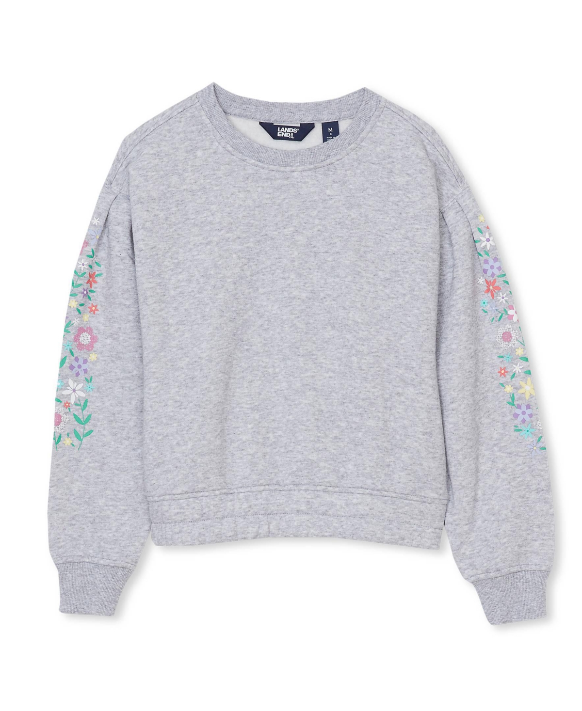 Click here for Lands End Girls Crew Neck Embroidered Sweatshirt -... prices