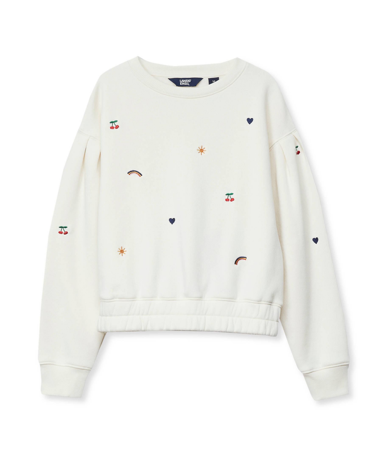 Click here for Lands End Girls Crew Neck Embroidered Sweatshirt -... prices