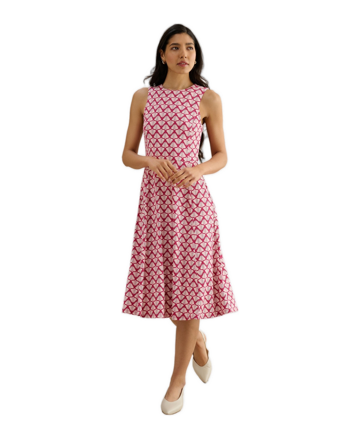Click here for Hobbs London Womens Lisa Jersey Midi Dress - Pinki... prices