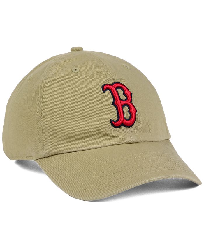 '47 Brand Boston Red Sox Khaki Clean UP Cap - Macy's