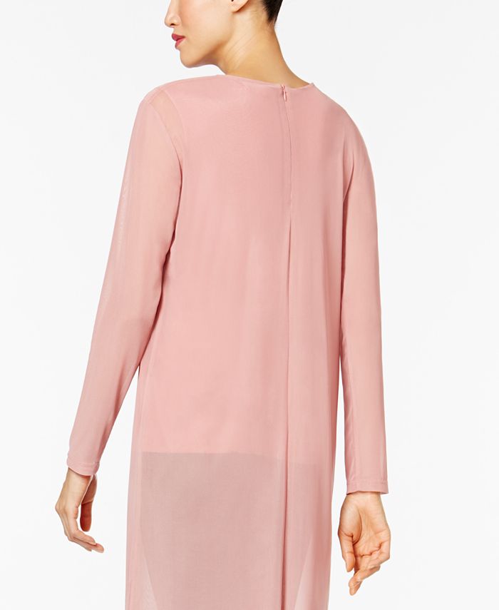 One A Chiffon-Overlay Layered-Look Top - Macy's