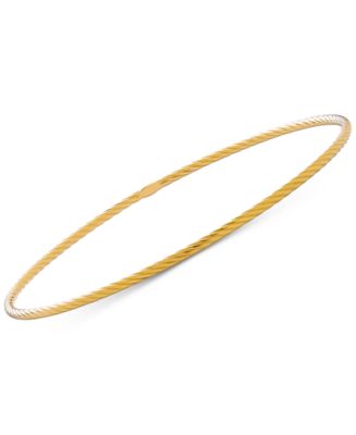 Spiral Bangle Bracelet in 14k Gold - Macy's