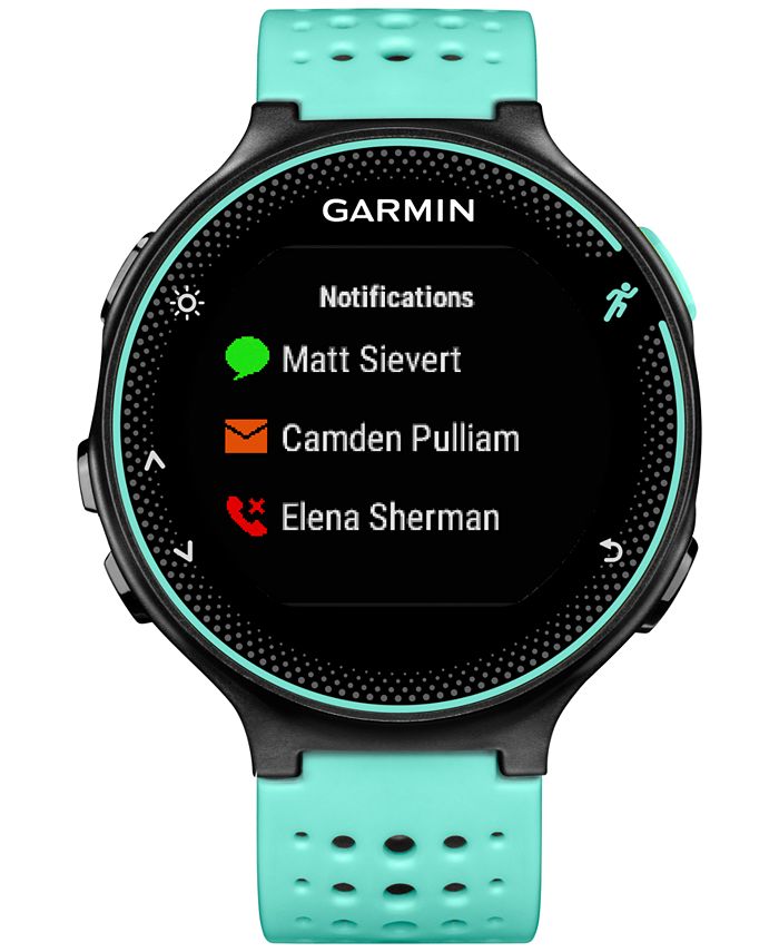 Garmin Unisex Forerunner® 235 Blue Silicone Strap GPS Running Smart ...