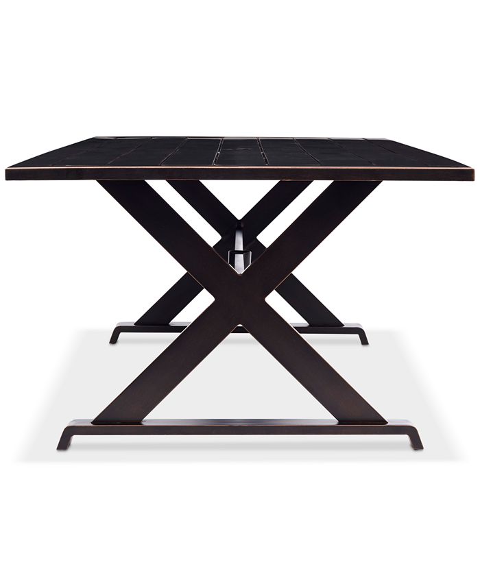 Furniture CLOSEOUT! Savannah 84" x 42" Rectangle Outdoor Dining Table ...