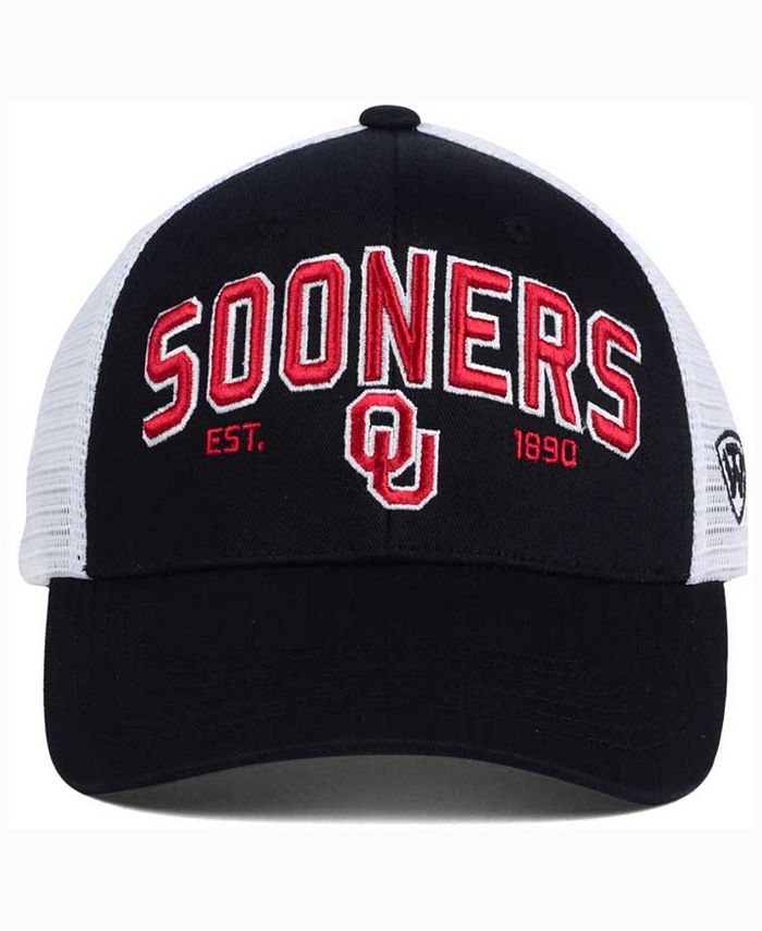 Top of the World Oklahoma Sooners Black Mesh Teamwork Snapback Cap - Macy's
