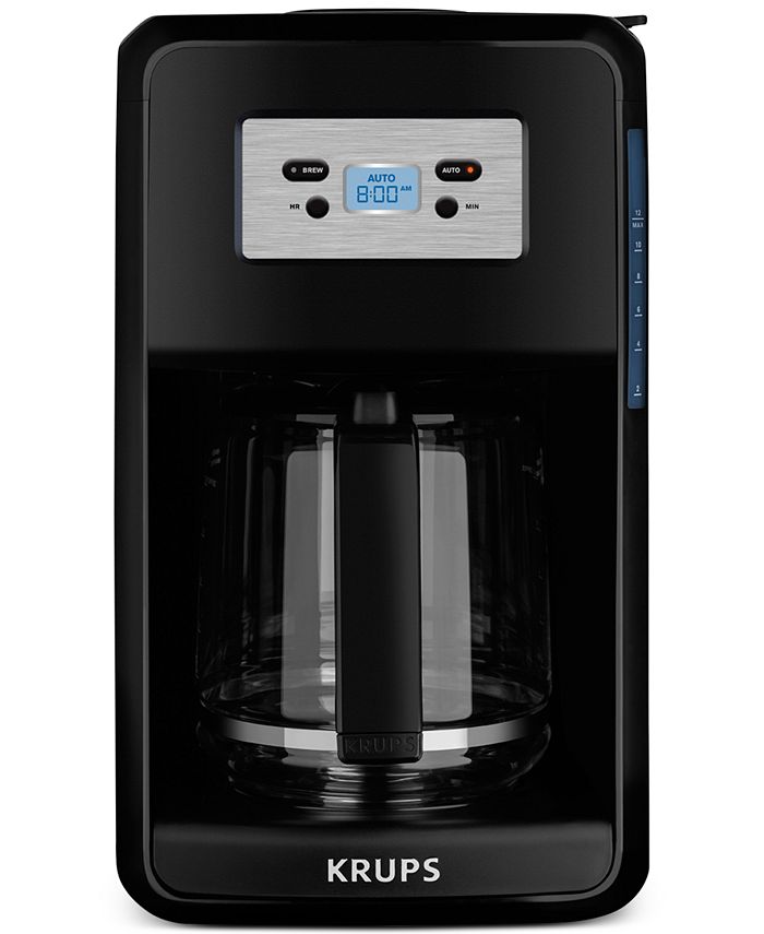 Krups EC311080 Black Savoy Digital Coffee Maker - Macy's