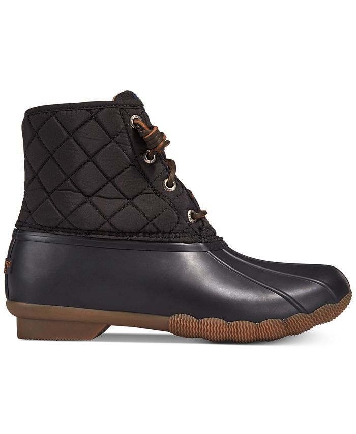 Sperry Women's Saltwater Waterproof Quilted Duck Boots - Macy's
