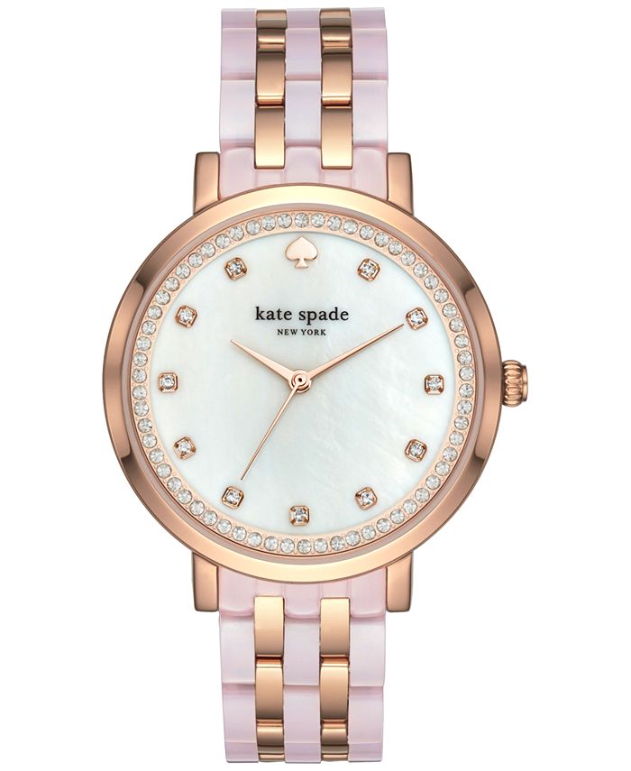 kate spade new york Women's Monterey Rose Gold-Tone Stainless Steel and ...