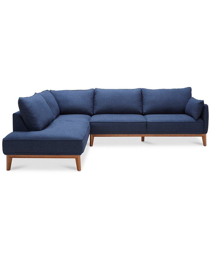 Jollene 113 2 Pc Fabric Sectional