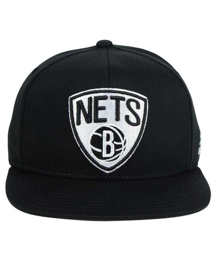 adidas Kids' Brooklyn Nets Black and White Snapback Cap - Macy's